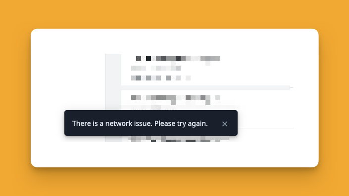 Network Error - Travel Agency Software Documentation