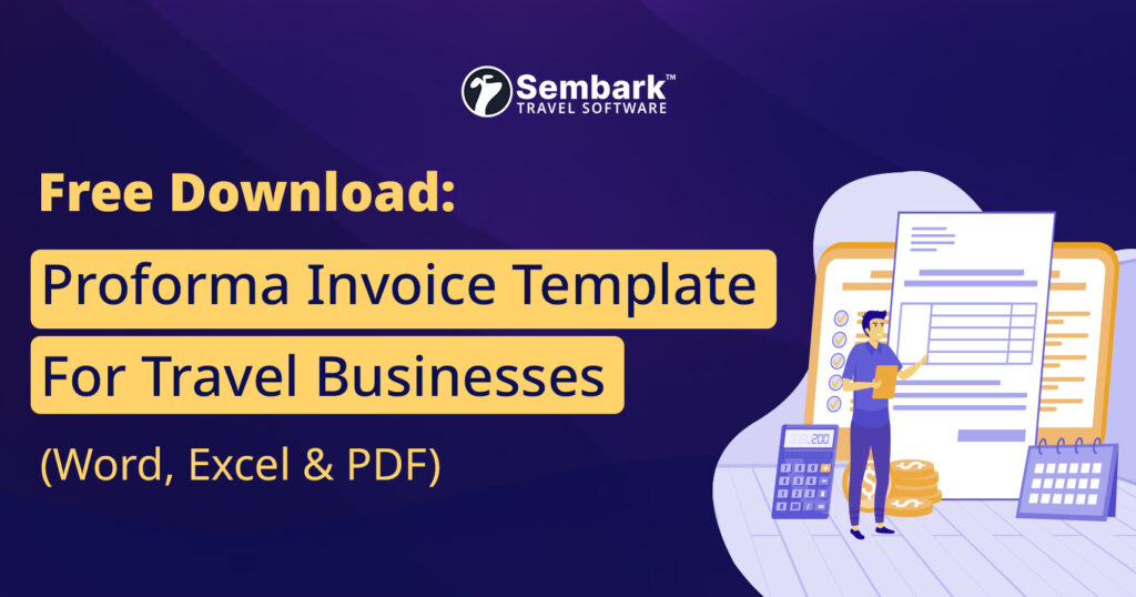 Proforma Invoice Template Free Download for Travel Businesses (Word ...