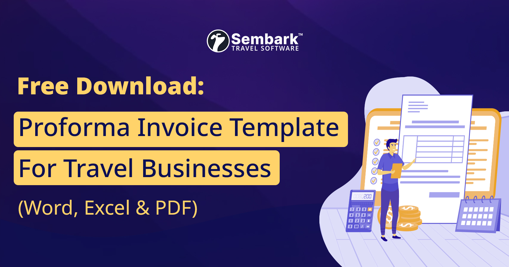 Proforma Invoice Template Free Download for Travel Businesses (Word ...